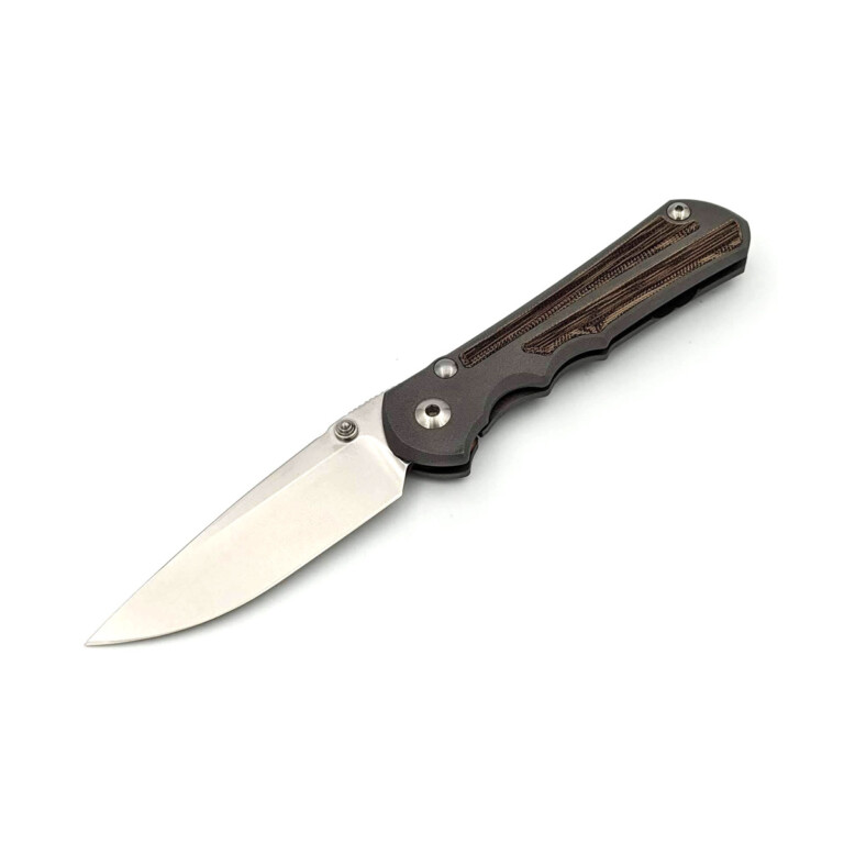 Chris Reeve Knives - Large Inkosi Natural Canvas Micarta, Drop Point ...