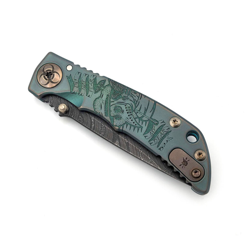 Spartan Blades - SHF Spartan Harsey Folder 3.25 "Plague Doctor" Green ...